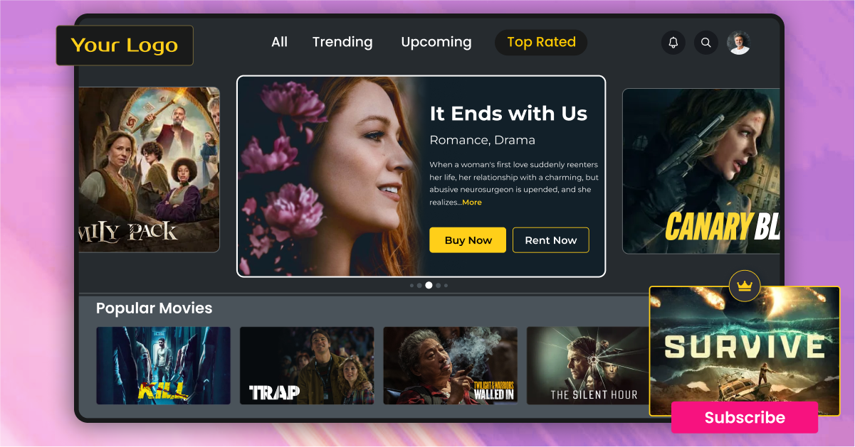 Top 9+ SVOD Platforms to Build Video Subscription Services